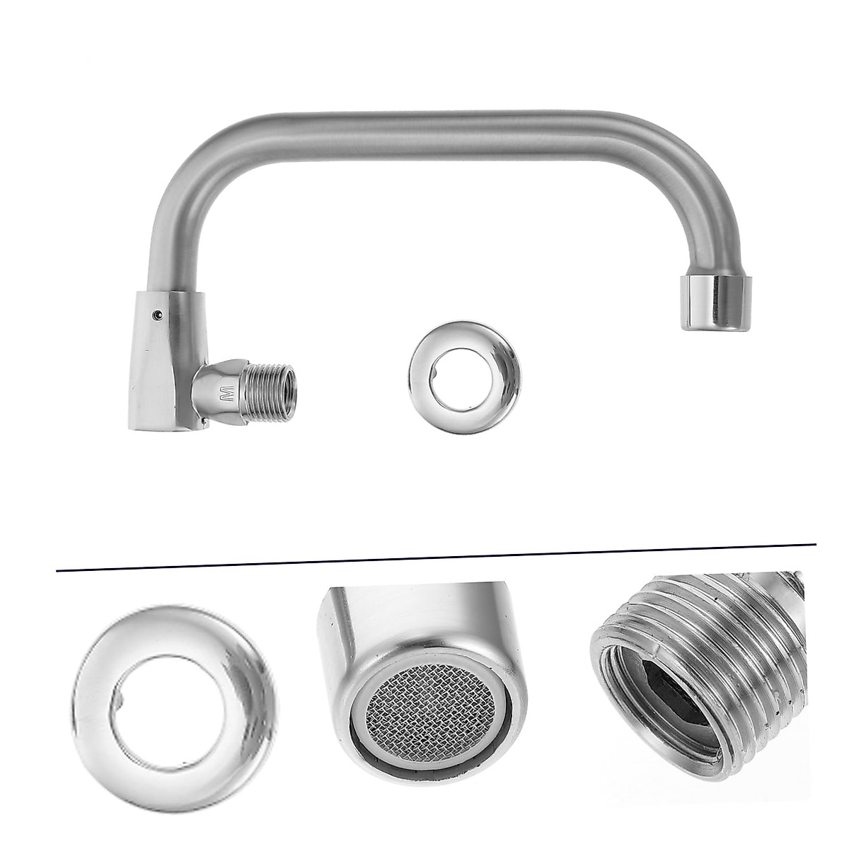 Generic Rocking Faucet Sink Faucet Kitchen Semi-Automatic Faucet Wall Mount Bathtub Faucet Single Hole Faucet Kitchen Metal Kitchen Water Faucet Bathtub Faucets Spigot Alloy to Rotate