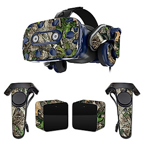 MightySkins Skin Compatible with HTC Vive Pro VR Headset - HTC Green | Protective, Durable, and Unique Vinyl Decal wrap Cover | Easy to Apply, Remove, and Change Styles | Made in The USA