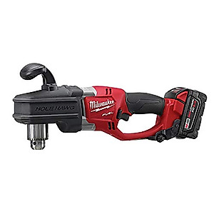 Milwaukee Electric Tool 2708-22 M18 FUEL HOLE HAWG Brushless Right Angle Drill Kit, 18 V, Lithium-Ion, 1/2" Quick-Lock, Keyless Chuck