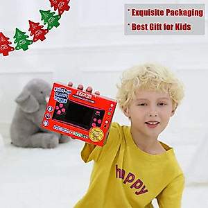 Handheld Game Console for Children Ages 4-12 , Built-in 182 Retro Classic Games 2.5" LCD Screen Portable 8 Bit TV Output Video Game Player Best Birthday Gift for Girls -RED