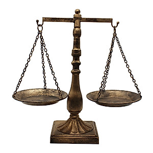 Vintage Style Metal Libra Jewelry Display Tray Cosmetic Organizer Storage, Bronze