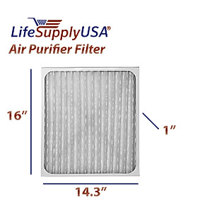 LifeSupplyUSA Air Purifier Filter Replacement 30931 Compatible with Hunter Models 30212, 30213, 30240, 30241, 30251, 30378, 30379, 30381 & 30382