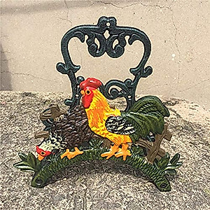 Small Garden cast Iron Water Pipe Rack Bird Faucet Wrought Iron Water Pipe Bracket Garden Drain Pipe Shelf Gardening-Duck (Color : C)