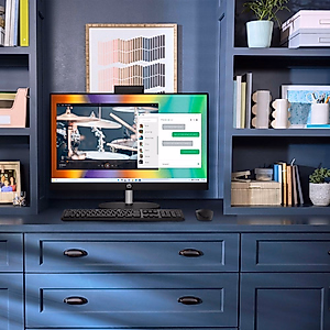 HP 27 All-in-One Touch Desktop 1TB SSD 32GB RAM (AMD Ryzen 7 with 8 cores and Max Boost to 4.50GHz, 1 TB SSD, 32 GB RAM, 27-inch FullHD Touchscreen, Win 11) PC Computer Essential Pavilion