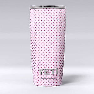 Design Skinz The Mint Pink Multicolored Polka Dots - Skin Decal Vinyl Wrap Kit Compatible with The Yeti Rambler Cooler Tumbler Cups