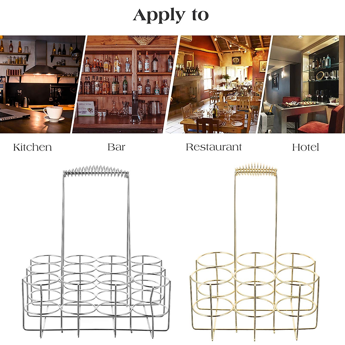 UPKOCH Wire Water Bottle Metal Wine Bottle Carrier Wire Bottle Carrier Wire Water Bottle Carrier Metal Wire Bottle Holder Metal Drink Carrier with Handle Metal Wine Rack Metal Wine