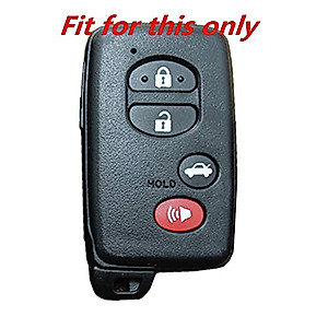 KAWIHEN Leather Smart Remote Key Fob Case Keyless Entry Case Holder Cover For Toyota Avalon Camry Corolla Highlander Prius RAV4 Venza HYQ14ACX HYQ14AAB HYQ12ACX HYQ14AEM