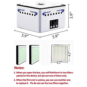 Boltwin Portable HEPA Filter Air Purifier 3 in 1 with 8000mAh Battery for Smokers, Second Hand Smoke, Pets, PM 2.5 Purification