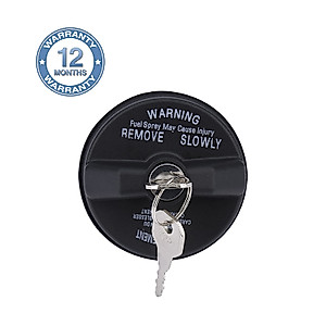 ONER AUTO PARTS Locking Gas Cap,Compatible with Chrysler Dodge Jeep Ram - Challenger Grand Caravan Ram 1500, Cherokee Wrangler TJ LJ JK JKU JL JLU JT,Replace# 05278655AB