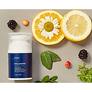 Civant Meladerm Pigment Correction Cream - For Dark Spots, Uneven Skin Tone, Hyperpigmentation, Age Spots, Old Scars & Melasma - Paraben Free, Cruelty Free & Vegan, 1.7 fl oz