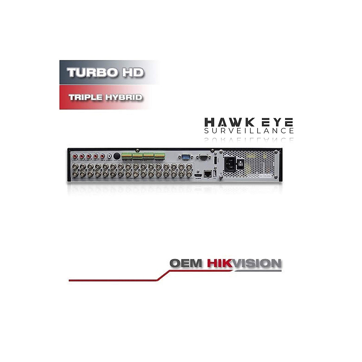 32CH HD TVI 4MP DVR - Surveillance Digital Video Recorder 32CH HD-TVI/CVI/AHD H265 Full-HD HDMI/VGA/BNC Video Output Analog & IP Camera Support Hikvision Compatible with DS-7332HQHI-K4 3 Year Warranty