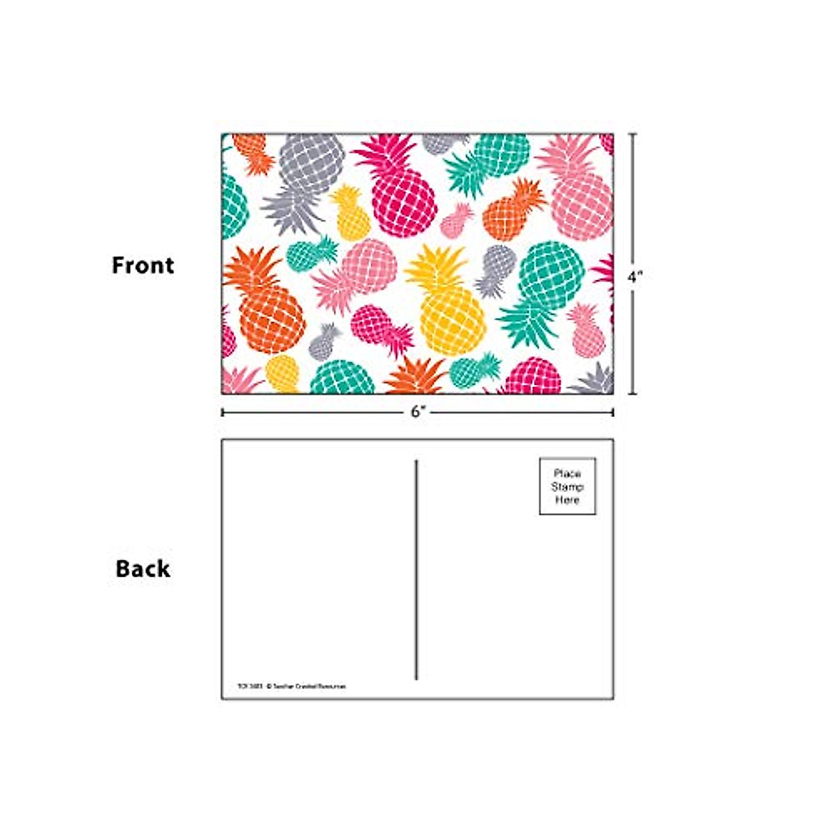 Teacher Created Resources Tropical Punch Pineapples Postcards