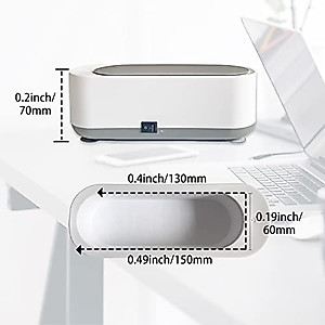 Ultrasonic Jewelry Cleaner Machine, 45KHz Portable and Low Noise Ultrasonic Machine for Jewelry, Ring, Earrings, Necklace, Silver, Retainer, Eyeglass, Watches, Coins, Razors