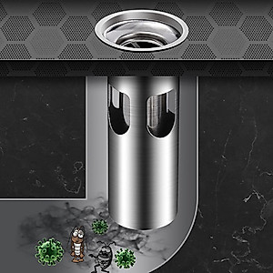 Floor Drain 4pcs Drain Backflow Preventer Stainless Steel Kitchen Bathroom Sink for Tubes Floor Drain Backflow Preventer