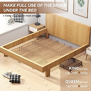 Under Bed Storage, Under the Bed Storage Containers with Wheels, Under Bed Shoe Storage Organizer Drawer, Tool-free Assembly Metal Underbed Storage Containers for Bedroom Clothes Shoes Blankets -4Pack