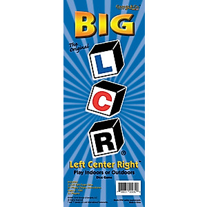 LCR Big Left Center Right™ Dice Game - Zip Bag (Red)