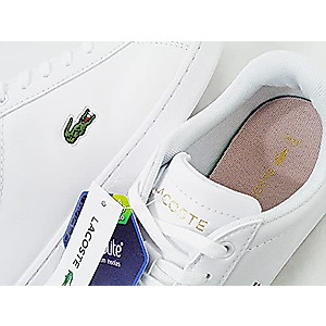 Lacoste Women's Hydez Sneaker, White/Gold, 7.5