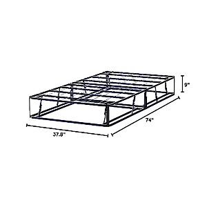 LUCID 8 Inch Gel Memory Foam Plush Mattress with Box Spring - Twin