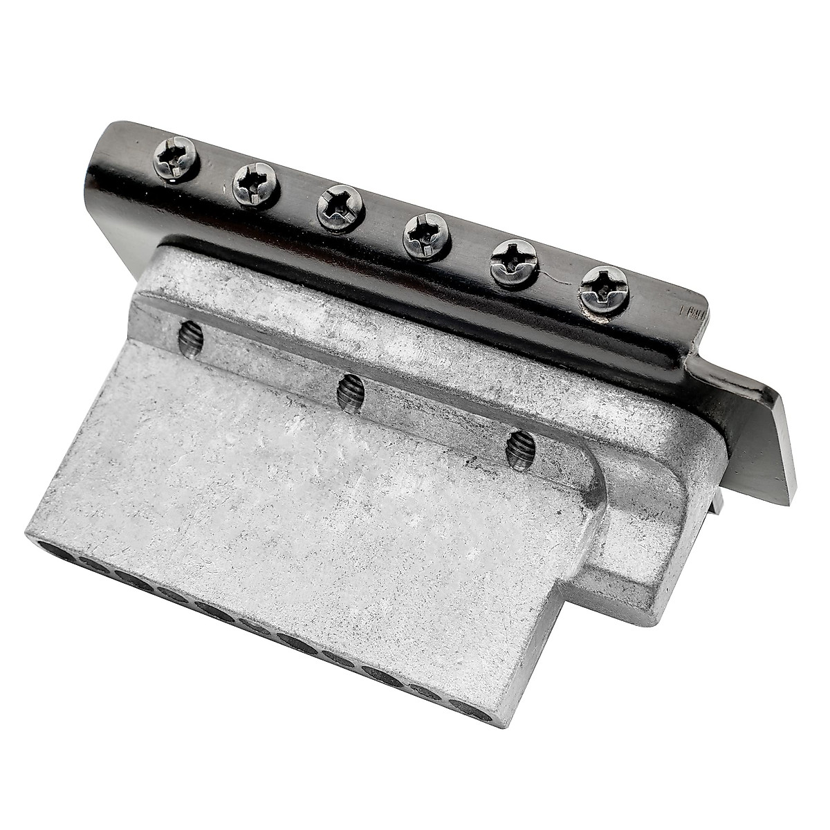 Musiclily 52.5mm Guitar Stratocaster Tremolo Bridge Set for Fender Strat Squier Electric Guitar Replacement, Black