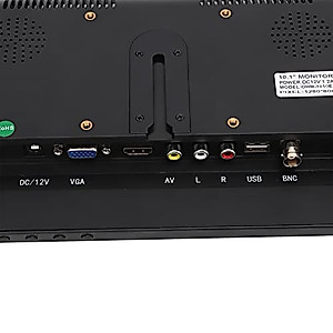 CCYLEZ 10.1in Computer Monitor HD Color TFT LED Screen DVD Monitor Screen with Multi Input Interface Speakers for Laptops