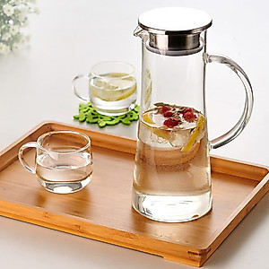 Operitacx Water Bottle Accessories Water Pitcher Replaceable Lids Stainless Steel Pitcher Lids Pitcher Glass Lids Covers Glass Jug Cover Stoppers for Water Jug Glass Pitcher () Lemonade Pitcher