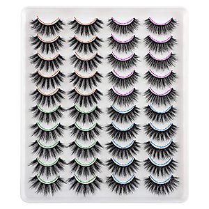20 Pairs Lashes Wispy Eyelashes 4 Styles False Eyelashes 3D Faux Mink Lashes Wholesale Bulk Natural Fake Eyelashes Dramatic Long Eyelashes by Calphdiar