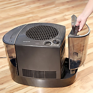 Honeywell HEV685B Easy-to-Care Cool Moisture Console Humidifier, Black – Humidifier for Bedroom, Home or Office