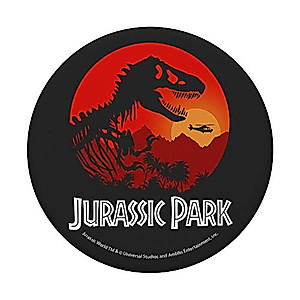 Jurassic Park Red Jungle Sunset Icon PopSockets PopGrip: Swappable Grip for Phones & Tablets