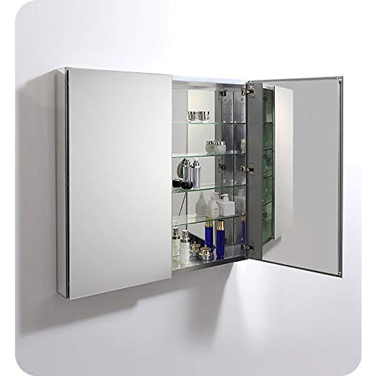 Fresca 40" Wide x 36" Tall Bathroom Medicine Cabinet w/Mirrors