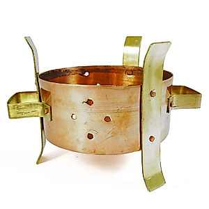 IBA Indianbeautifulart Royal Traditional Copper Brass Food Warmer Indian Sigdi Kitchenware Angeethi