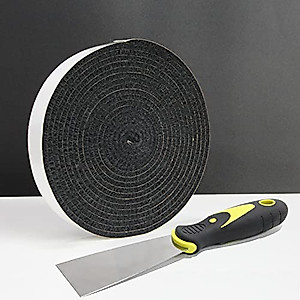 Big Green Egg Parts Green Egg Gasket Replacement with Scraper, Gasket for Big Green Egg Large and XLarge High Temp Material Self Stick 15Ft Long,7/8" Wide(Black)