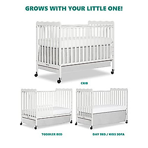 Dream On Me Carson Classic 3-in-1 Convertible Crib in White