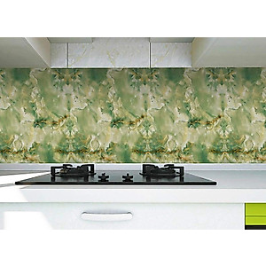 Moyishi Vatican Granite Look Marble Gloss Film Vinyl Self Adhesive Counter Top Peel and Stick Wall Decal 24''x79''