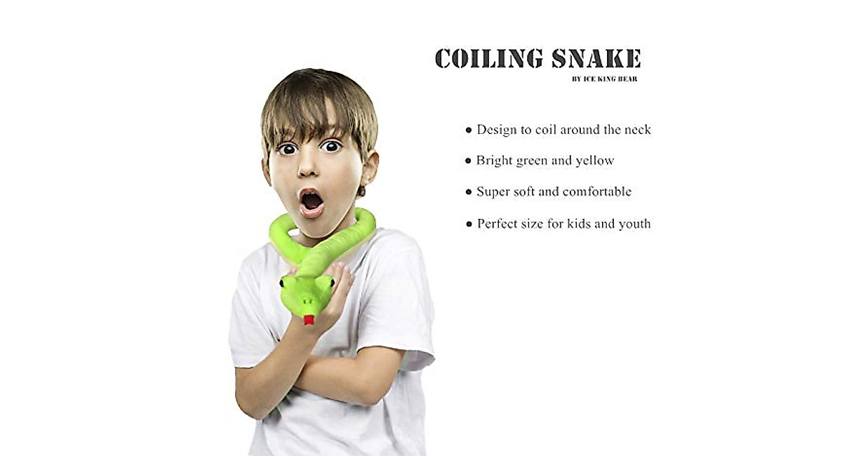 Ice King Bear Plush Green Snake Stuffed Animal