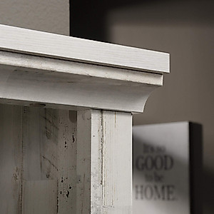 Sauder Miscellaneous Storage Bookcase/ Book Shelf With Doors, White Plank finish