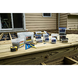 Saberdrive Star Drive Floorboard Screws with Wings, 1lb Box, Approx. 32 Pieces - 1/4" x 3" Self Tapping Screws, Heat, Abrasion, & Corrosion Resistant Thread Forming Metal Screws for Flooring, Repair