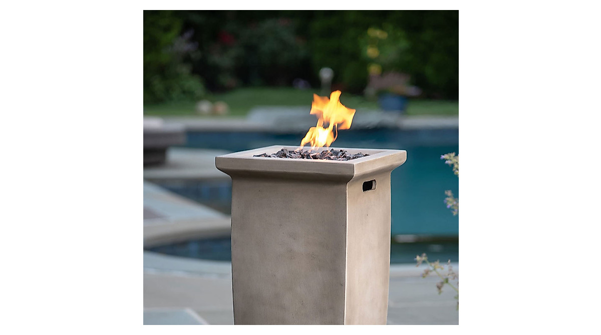 Endless Summer 28" Fire Column Heater for Your Patio