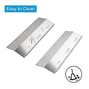 Derurizy Repair Kit Replacement for Ducane 3 Burner 3100, 3200, 3400, 30400040, DUCHD1, 30500048, 30500602, DUCHP1 Gas Grill Stainless Steel Grill Burner Tube, Heat Plate Tent Shield, 17"