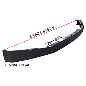 ECOTRIC Front Bumper Lower Air Deflector Valance Panel Compatible with 2017-2019 F250 F350 F450 F550 2WD Ford Super Duty Replacement for HC3Z-17626-AD, HC3Z17626AD, FO1095272, GNT56215066