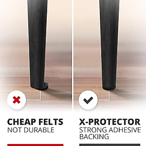 Felt Furniture Pads X-PROTECTOR 10 PCS - Premium 8” x 6” x 1/5” Heavy Duty Black Felt Sheets! Cut Large Furniture Pads to The Size You Need - The Best Felt Floor Protectors for Any Hard Floor!