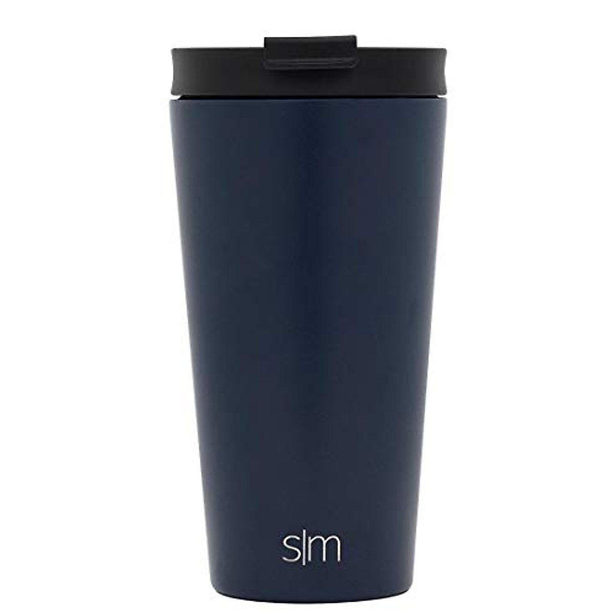Simple Modern Insulated Tumbler with Lid and Straw | Iced Coffee Cup Reusable Stainless Steel Water Bottle Travel Mug | Gifts for Women Men Her Him | Classic Collection | 16oz | Deep Ocean