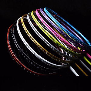 Senston N80 Badminton Racket Carbon-Fiber Badminton Racquet, Single Professional Badminton Racket Black Color