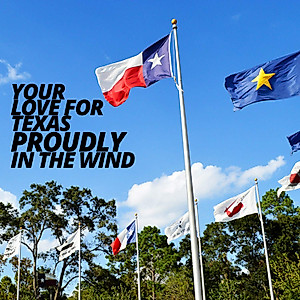 Anley Fly Breeze 3x5 Foot Texas State Flag - Vivid Color and Fade proof - Canvas Header and Double Stitched - Texas State Flags Polyester with Brass Grommets 3 X 5 Ft
