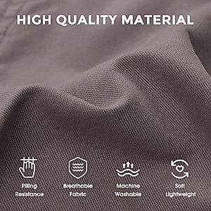 Mens Cargo Shorts Casual Work Shorts Multi Pockets Relaxed Fit with No Belt Cotton Grey Green 34