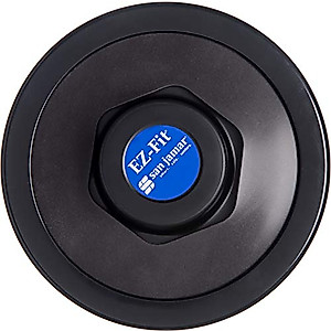 San Jamar EZ-Fit In-Counter Cup Dispenser, Plastic, Universal Disposable Cup Compatibility With Interchangeable Gaskets For Commercial Kitchen, 23.25 Inches, Black