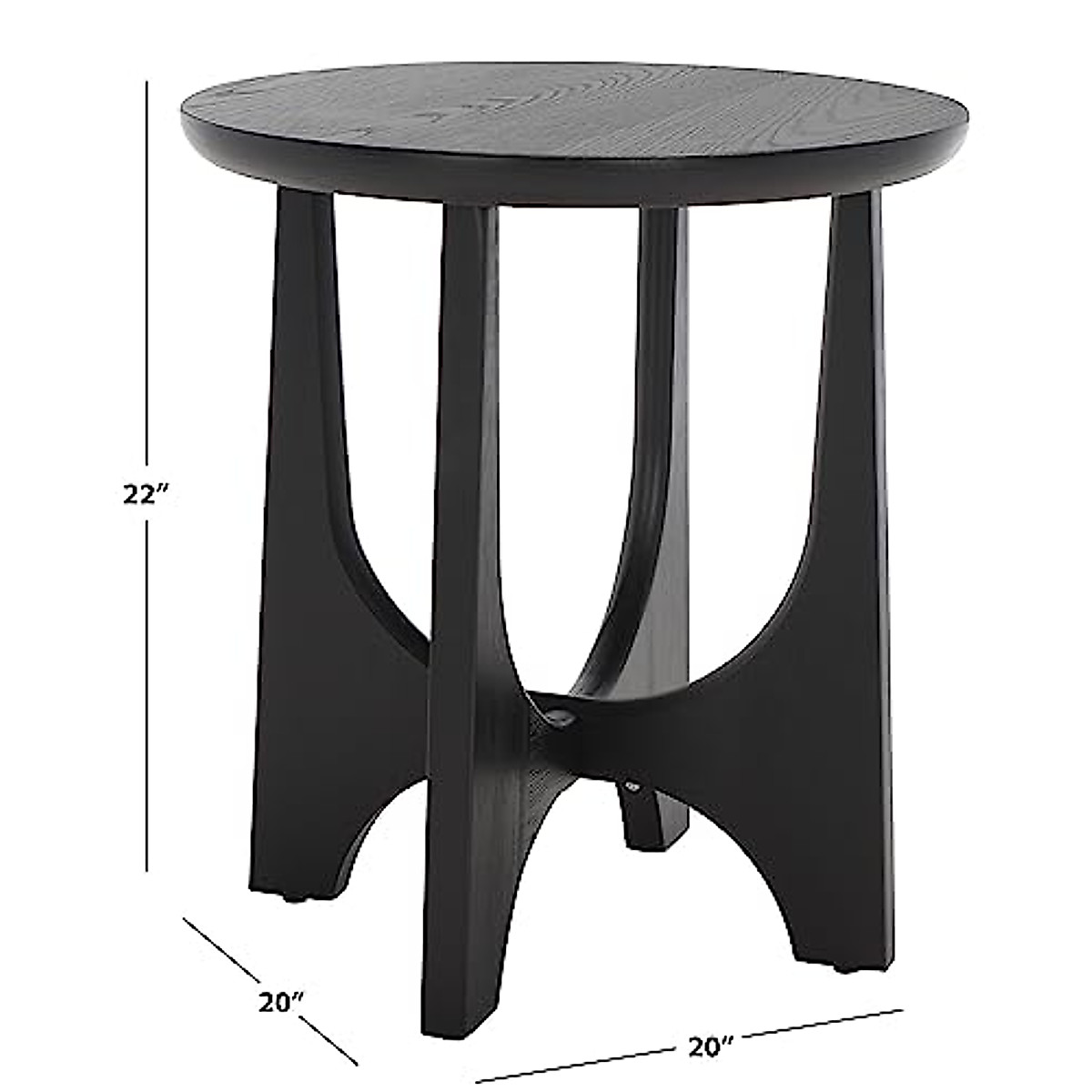 SAFAVIEH Couture Collection Sasha Black Oak Veneer Accent Table