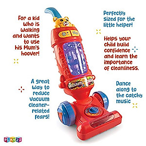 Play22 Kids Vacuum Cleaner Toy for Toddler with Lights & Sounds Effects & Ball-Popping Action - Pretend Play Toy Vacuum Cleaner for Toddler Best Gift for Boys and Girls, No Suction! Original