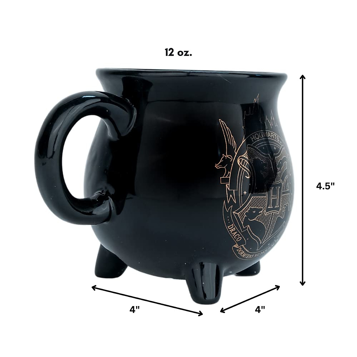 CULTUREFLY Harry Potter Mug Set in Gift Box with Sticker and Pin, Ceramic Coffee Mug, 12 oz.