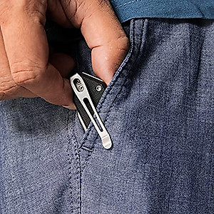 KUBEY Coeus KU122A 7.28" Thumb Open Pocket Knife, High Flat Ground Blade and Ergonomic G10 Handle Small Knife for Camping Hunting and Everyday Carry