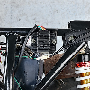 RUTU 4 Wire full wave Universal Voltage Regulator Rectifier Replacement - Boat Motor, Motorcycle, GY6 50 150cc Scooter, Moped, Go Kart, TAOTAO, ATV Rectifier- AC to DC Rectifier 12v Voltage Regulator